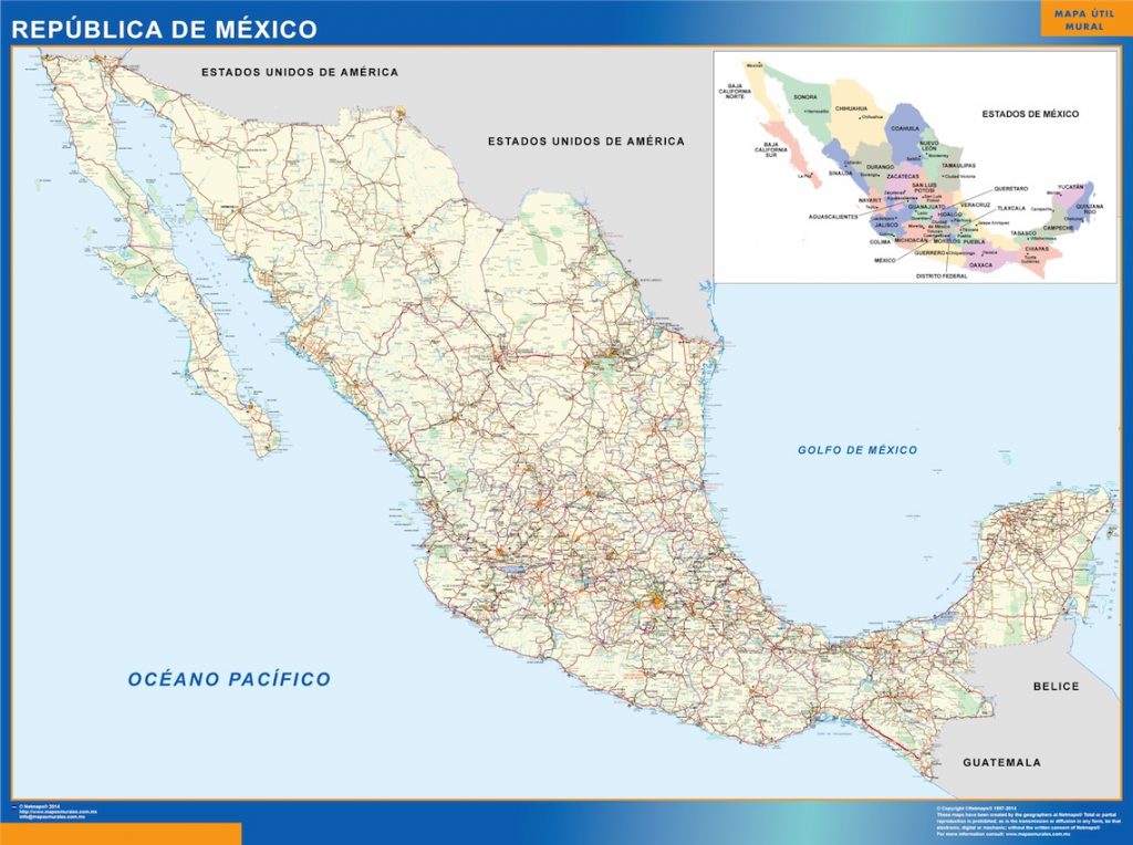 México | Mapas de Portugal e do mundo